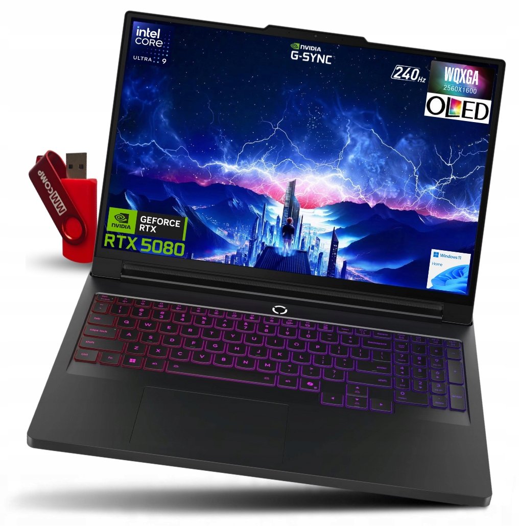 Laptop Gamingowy Lenovo Legion Pro 7 Ultra 9 64GB 8TB SSD 16" OLED RTX ...