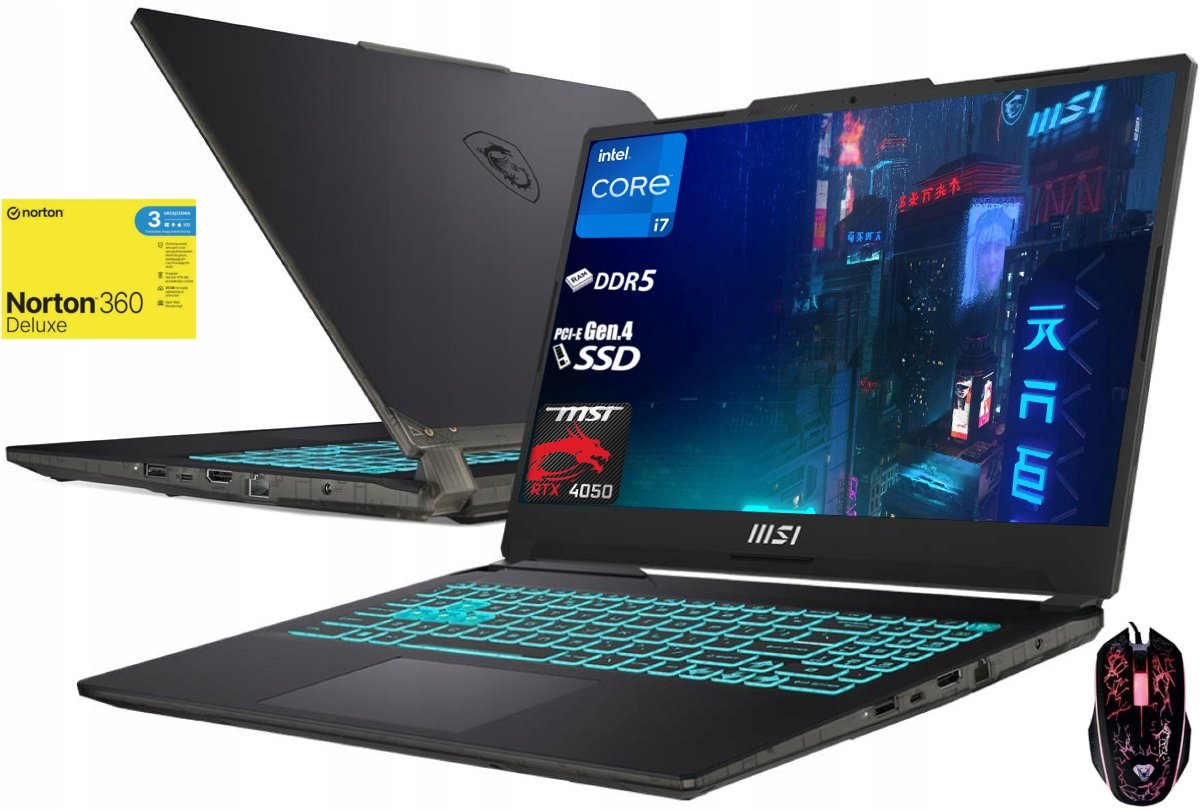 Laptop Gamingowy Msi Cyborg 15 I7-13620H Rtx4050 6Gb 512 Gbgb 32Gb ...