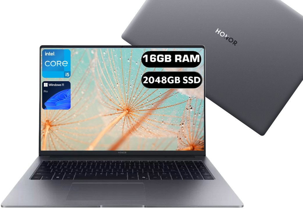 LAPTOP Honor MagicBook X16 Copilot Intel i5 16GB 2TB 16' 2.5K 430NIT ...