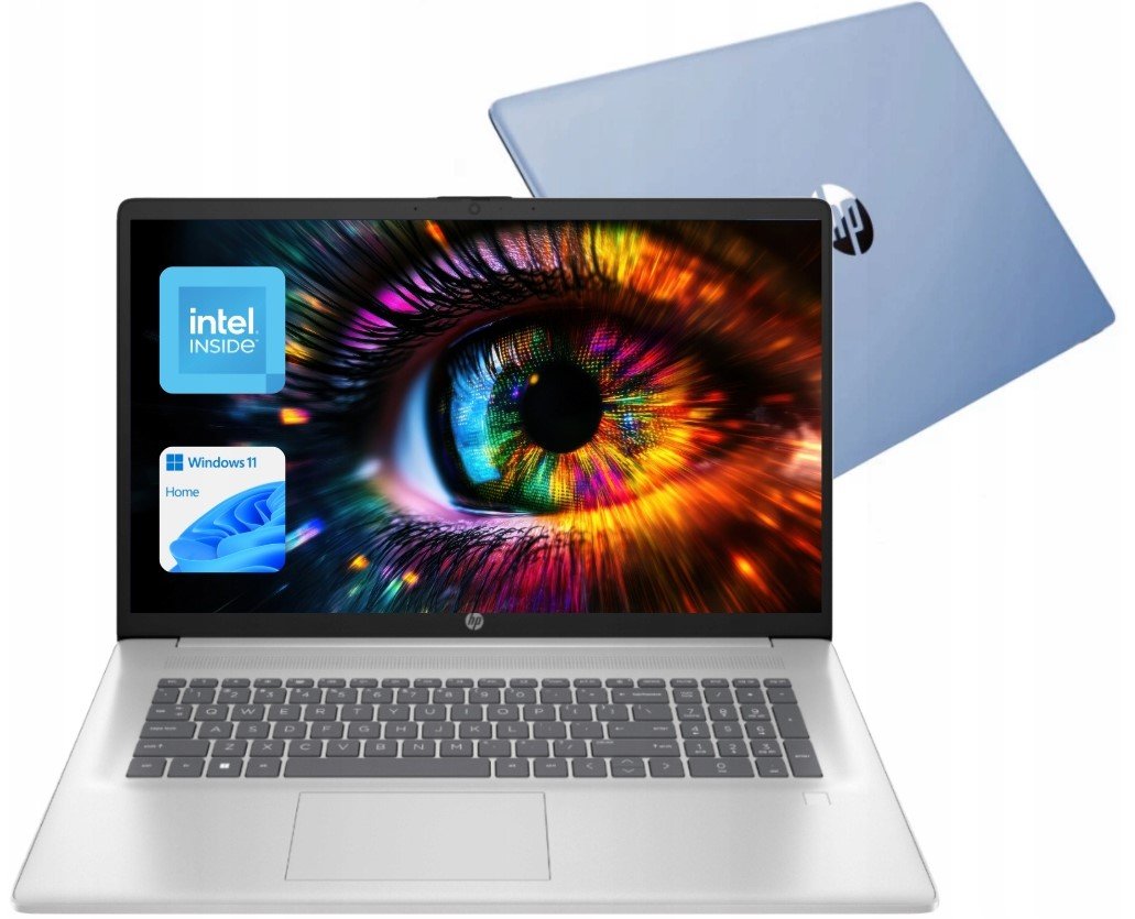 LAPTOP HP 17 Intel N200 16/128+1024GB 17.3' HD+ W11 Moonlight Blue DO ...