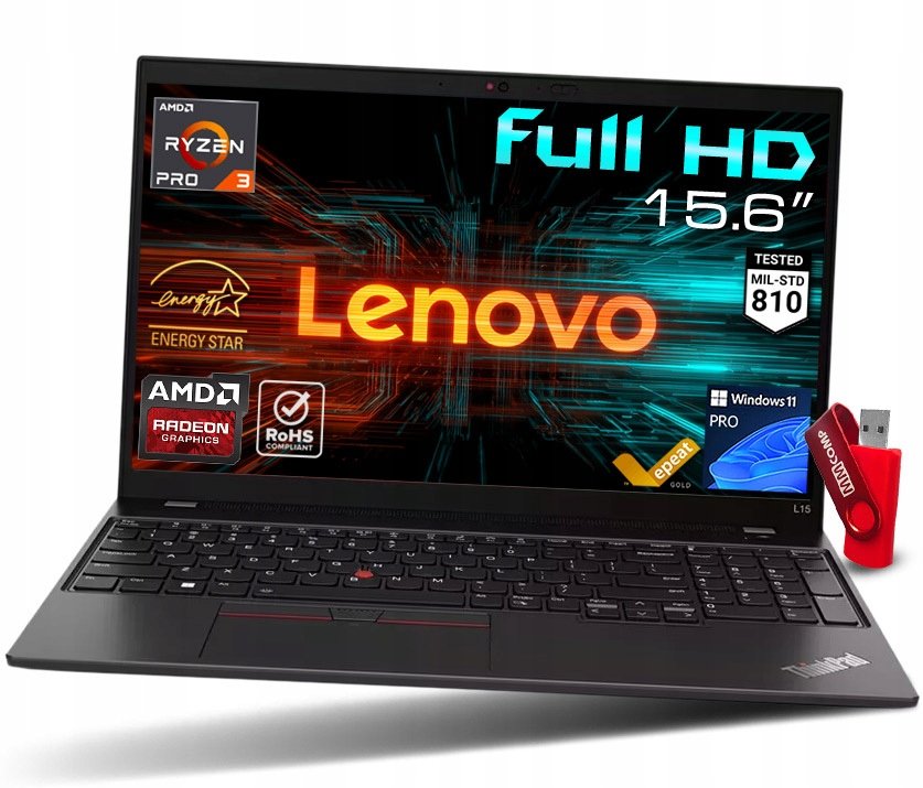 Laptop Lenovo ThinkPad L15 G4 Ryzen 3 PRO 16GB 512GB SSD FHD IPS ...