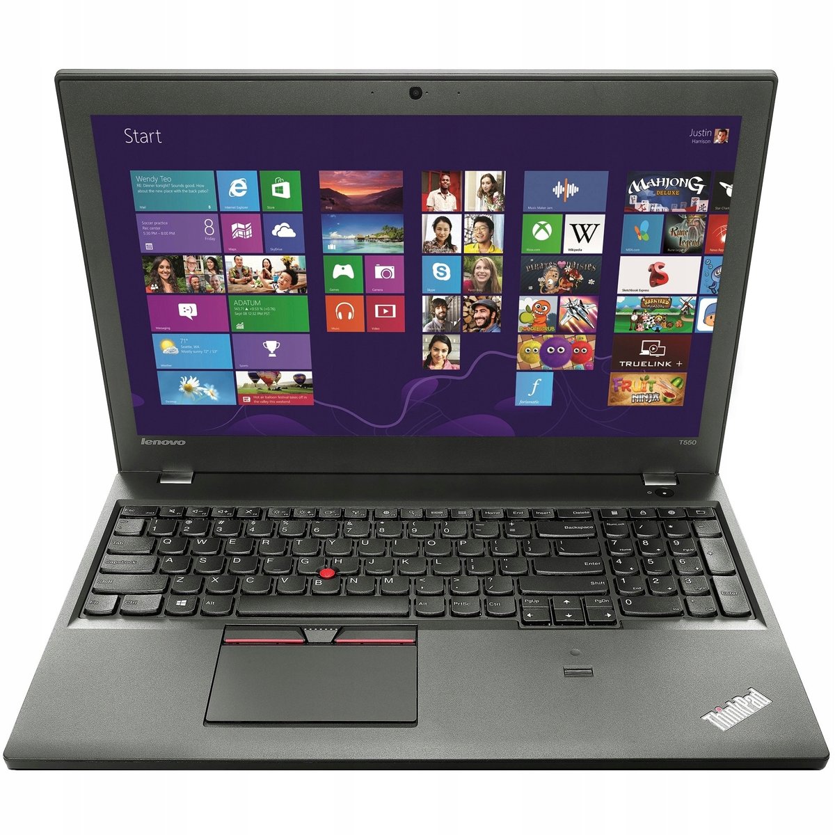 Laptop Lenovo ThinkPad T550 HD i5-5200U 8GB 240GB SSD Windows 10 ...