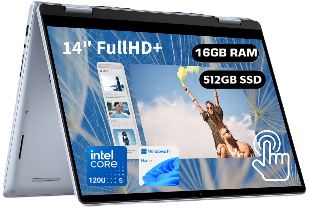 Laptop + Tablet DeLL Inspiron 14 7440 2w1 Core 5-120U 16GB 512GB SSD ...