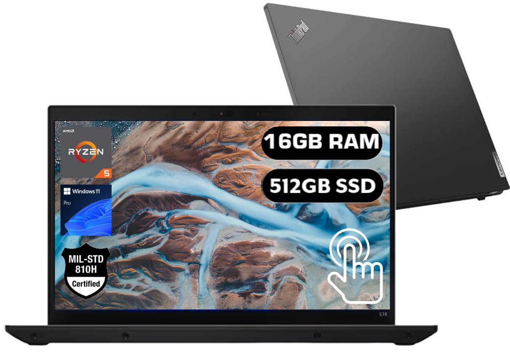 LAPTOP ThinkPad L14 G3 Ryzen5 Pro 16/512GB 14 FHD DOTYK W11P MIL-STD ...