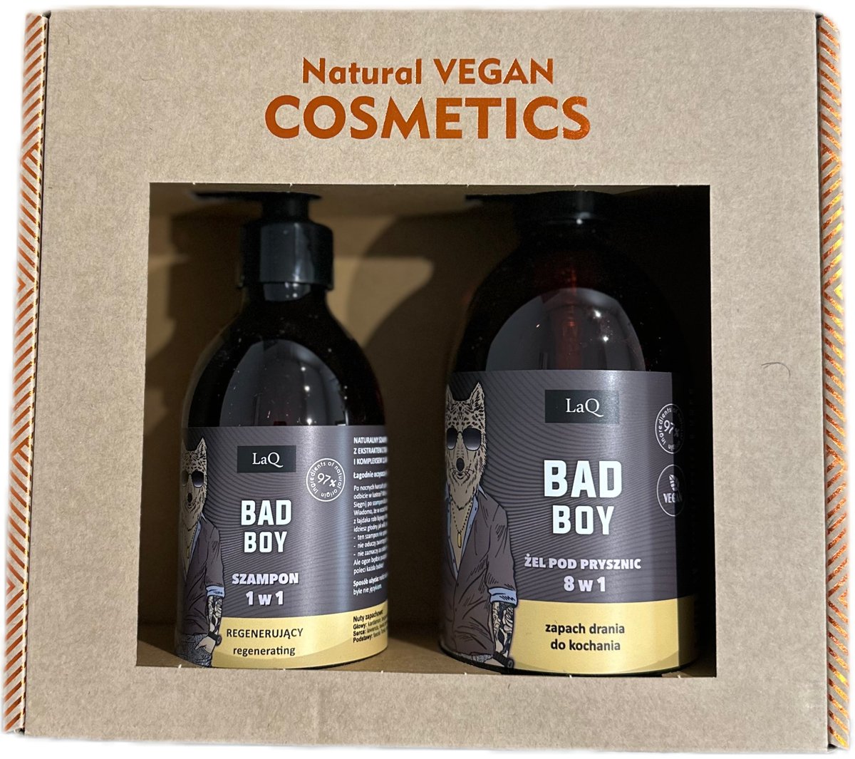Laq - Bad Boy - Żel Pod Prysznic 500ml I Szampon Do Włosów 300ml ...