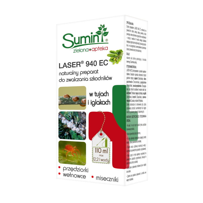 Laser 940 EC 110 ml – preparat na Szkodniki w Tujach i Iglakach – Sumin ...