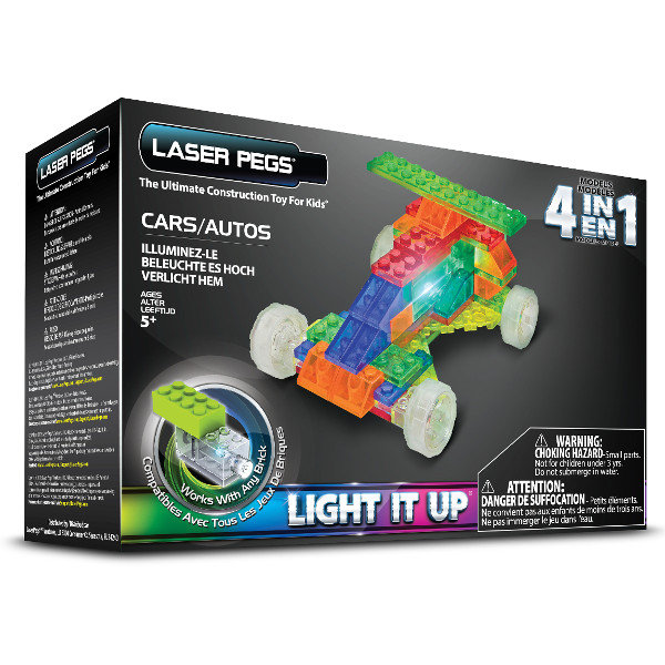 Laser Pegs, klocki konstrukcyjne 4w1 Cars - Laser Pegs | Sklep EMPIK.COM