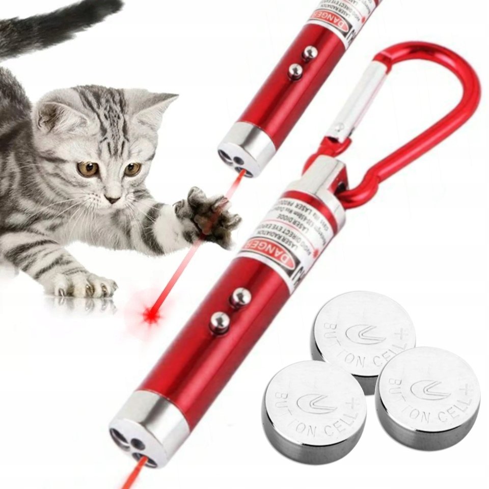LASER WSKAŹNIK LASEROWY LATARKA ZABAWKA KOTA 3W1 - Magic Cat | Sklep ...