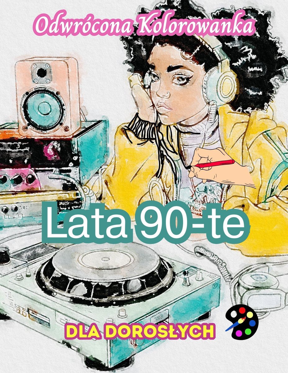 Lata 90-te. Odwrócona kolorowanka dla dorosłych - Emily P. Gardson | Książka w Empik