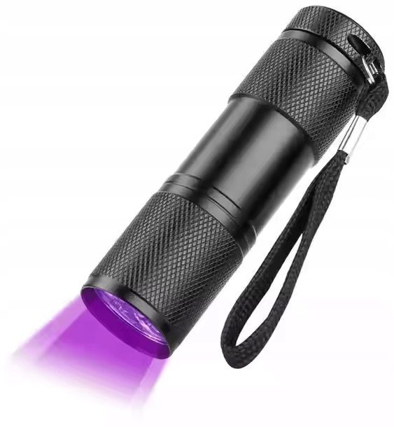 Latarka Kieszonkowa Led Uv Do Bursztynu Banknotów Na Baterie Mała 4938 ...