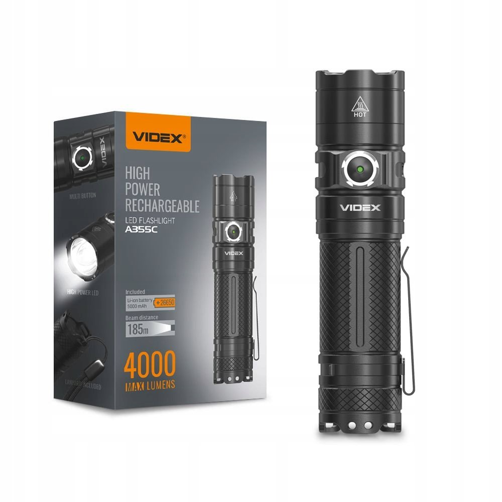 Latarka klasyczna VIDEX VLF-A355C 4000Lm 5000K - Videx | Sport Sklep ...