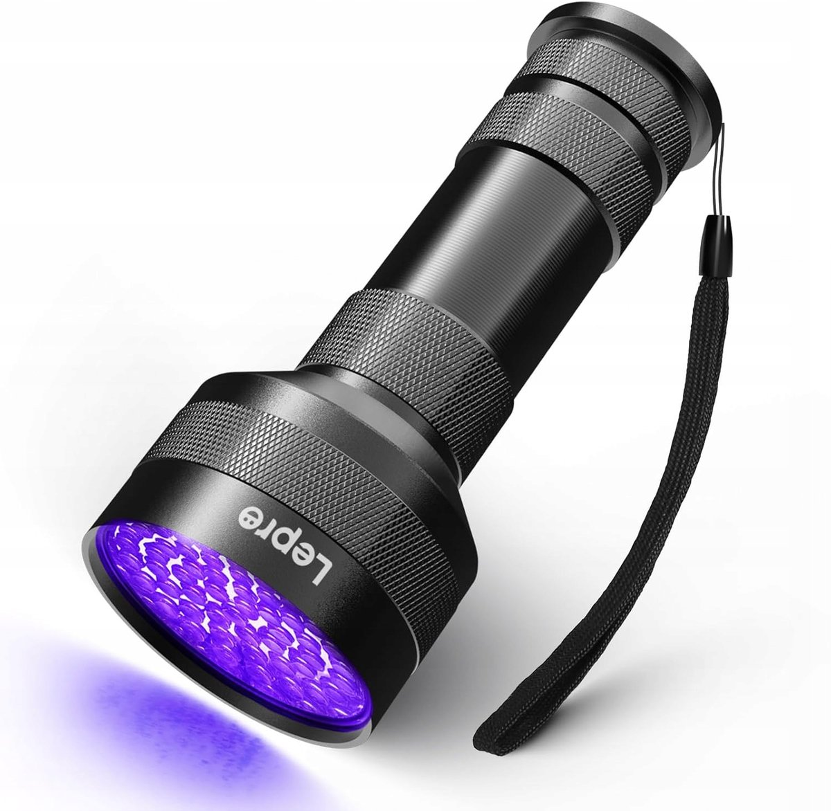 LATARKA LED RĘCZNA UV MOCNA ULTRAFIOLETOWA DO DOMU DETEKCJA PLAM I ...