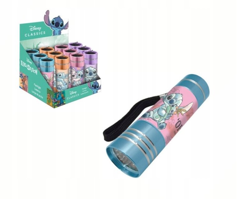 Latarka Led Stitch 9cm dla Dzieci 1szt Kompatkowa Trwała 4 Losowe Wzory ...