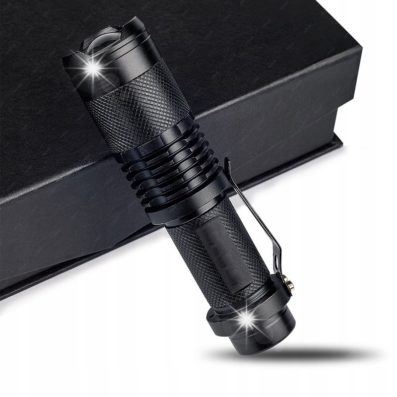 LATARKA LED UV 5W 395nm+COB WBUDOWANY AKUMULATOR USB 2w1 RT0328 ZESTAW ...