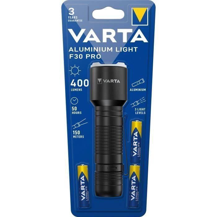 Latarka-VARTA-Aluminium Light F30 Pro-400lm-wysokowydajna dioda LED-3 ...