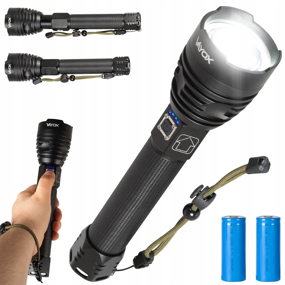 Latarka Vayox Latarka Taktyczna Akumulatorowa XHP90 LED 15W VA0075 ...