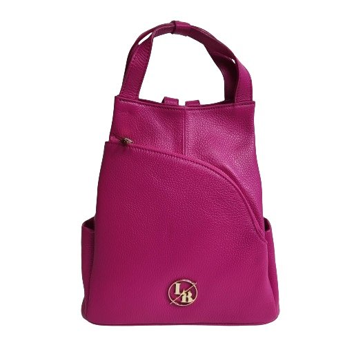 Laura Biaggi Plecak klasyczny różowy fuksja skóra naturalna - Laura ...