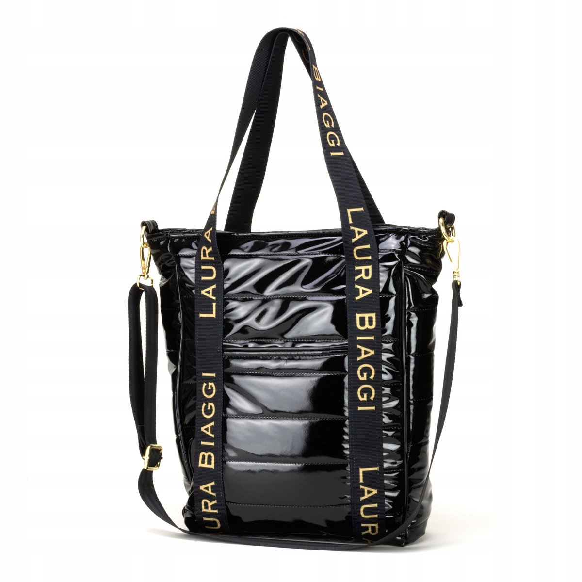 LAURA BIAGGI TOREBKA SHOPPER CZARNA POLSKA TORBA - Laura Biaggi | Moda Sklep EMPIK.COM