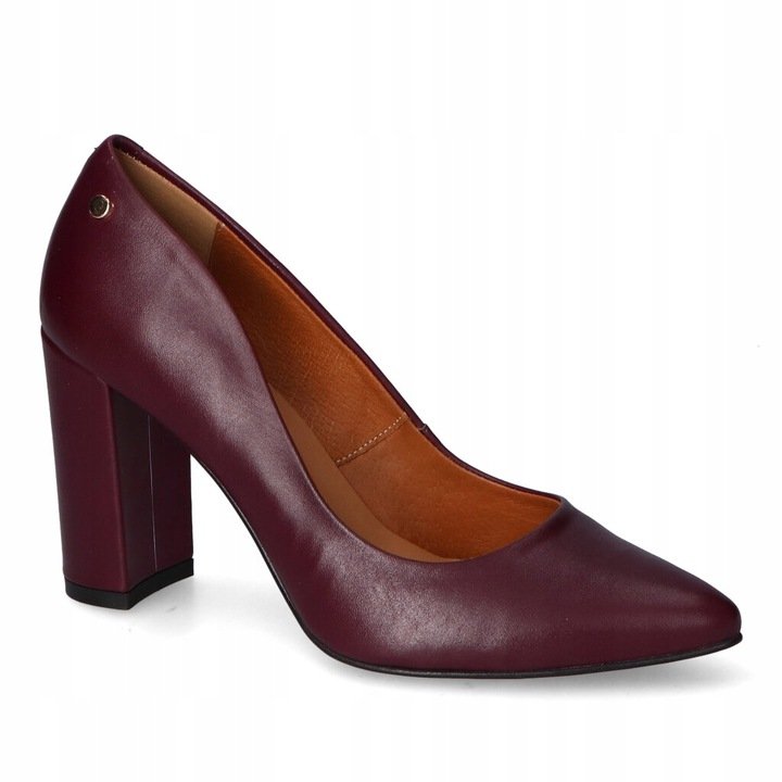Laura Messi 2624/228 bordowe cz enka damskie s upek sk ra r.35 - LAURA MESSI | Moda Sklep EMPIK.COM