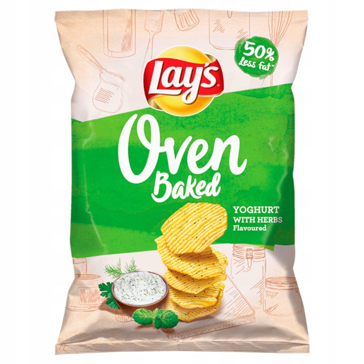 Lay's, Lays Oven Baked Chipsy ziołowe 200 g - Lay's | Sklep EMPIK.COM