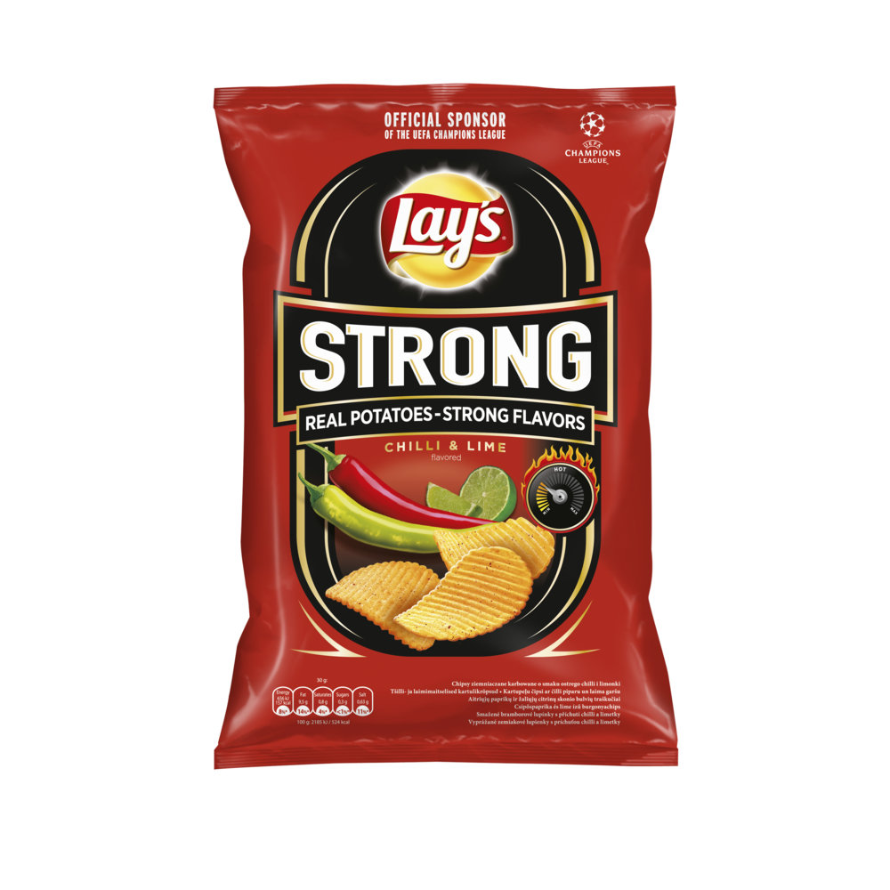 Lay's strong chipsy karbowane chilli limonka 210 g - Lay's | Sklep ...