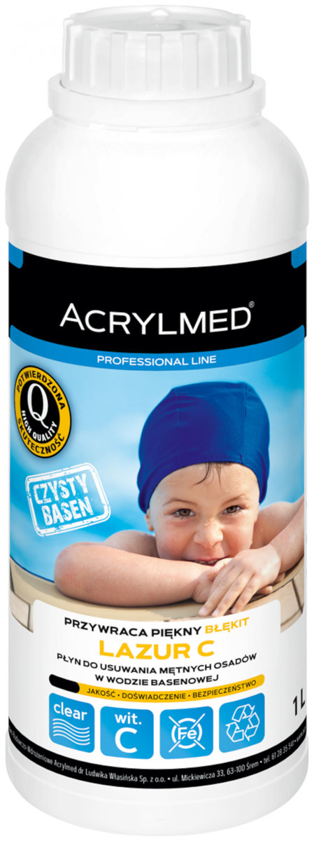 Lazur C 1L Witamina C Do Basenu Do Wody Acrylmed Kwas L-Askorbinowy ...