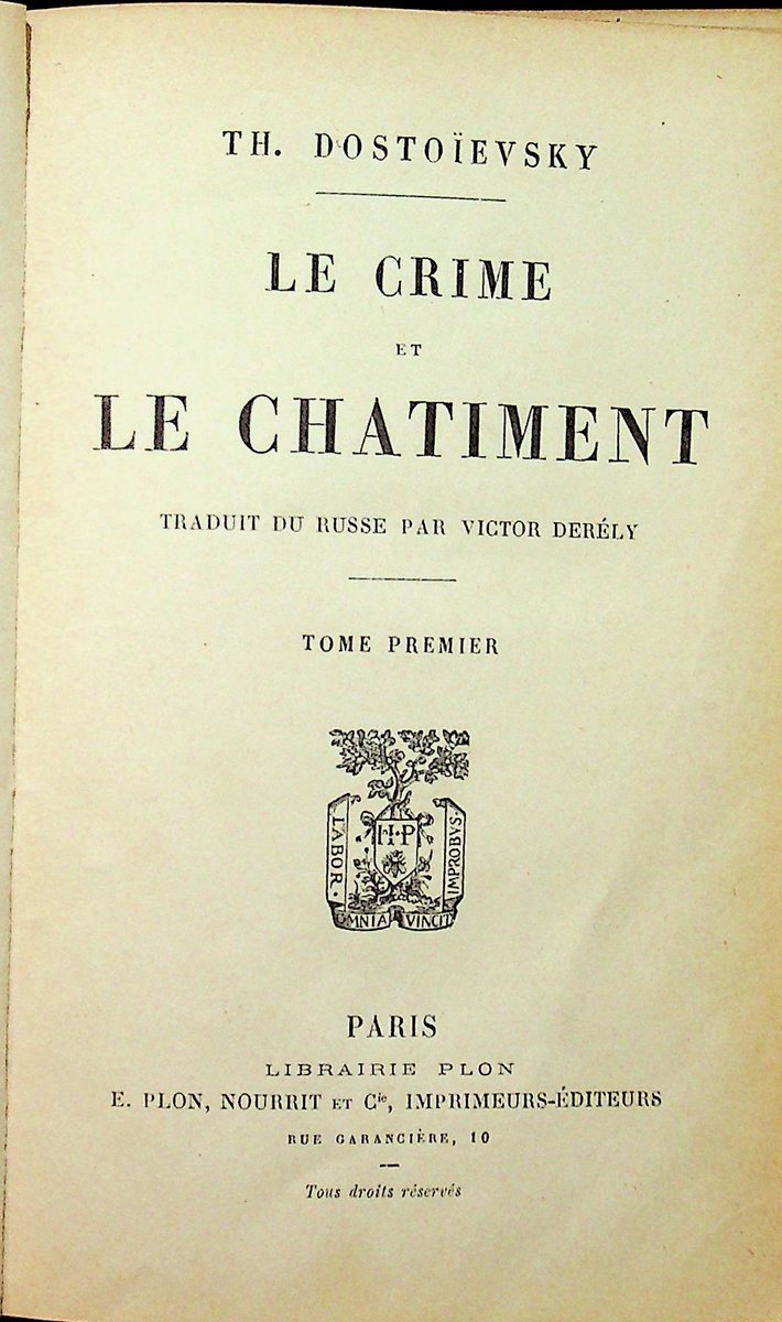 Le Crime et Le Chatiment Tome Premier - W opisie | Książka w Empik