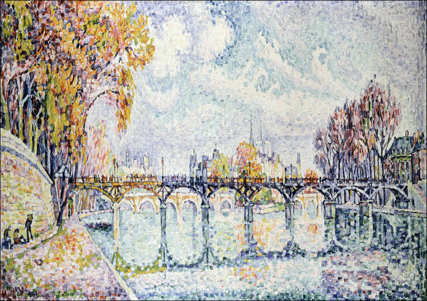 Le pont des Arts, Paul Signac - plakat 91,5x61 cm - Galeria Plakatu ...