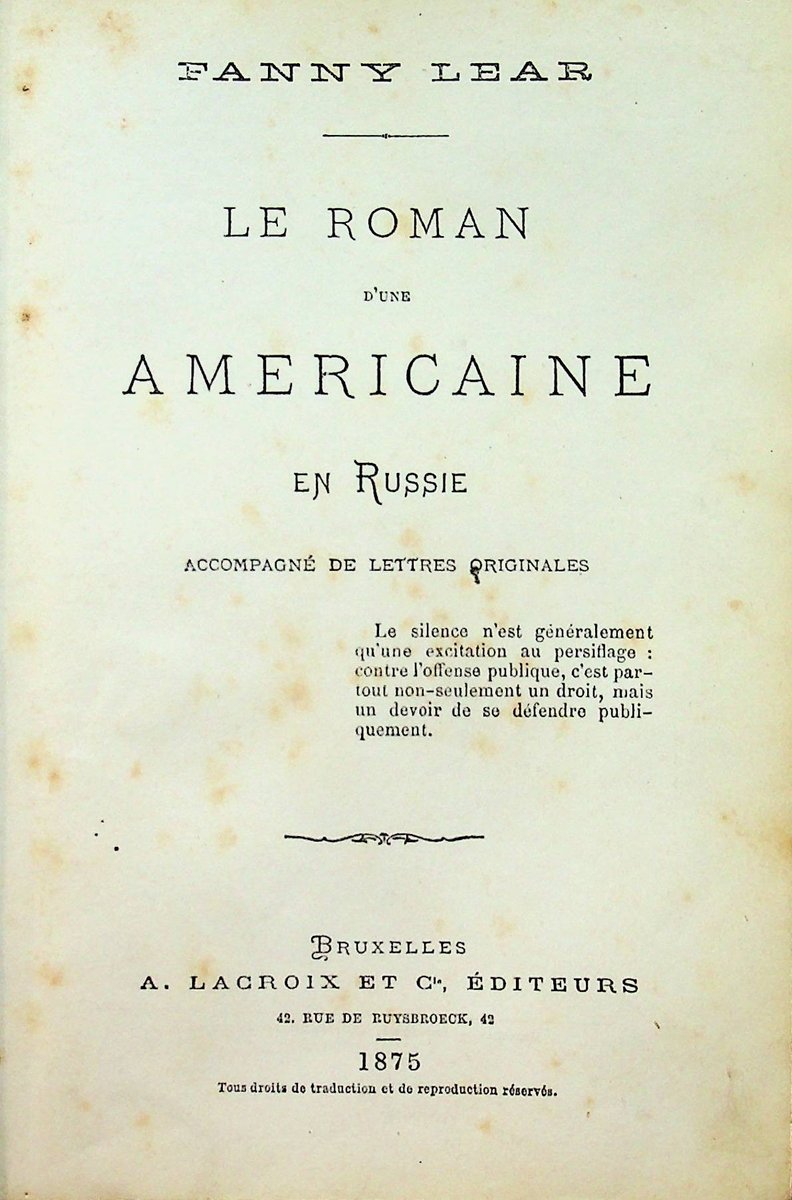 Le Roman d une Americaine en Russie 1875 r. - W opisie | Książka w Empik