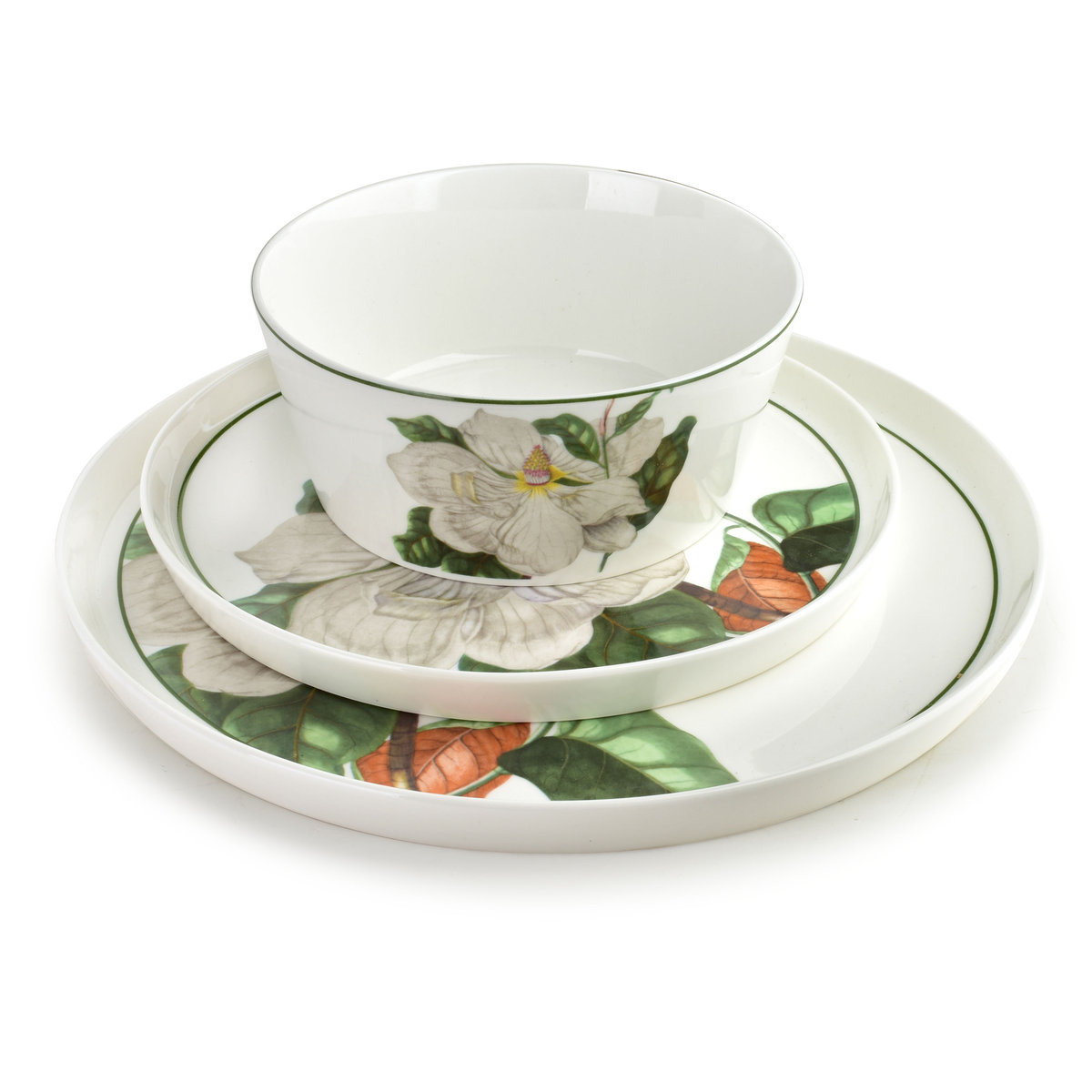 LEA TREE Komplet obiadowy 18części26cm obiad/21cm deser/15cm miska ...