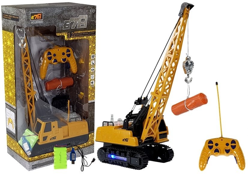 Lean Toys, pojayd zdalnie sterowany Dźwig - Lean Toys | Sklep EMPIK.COM