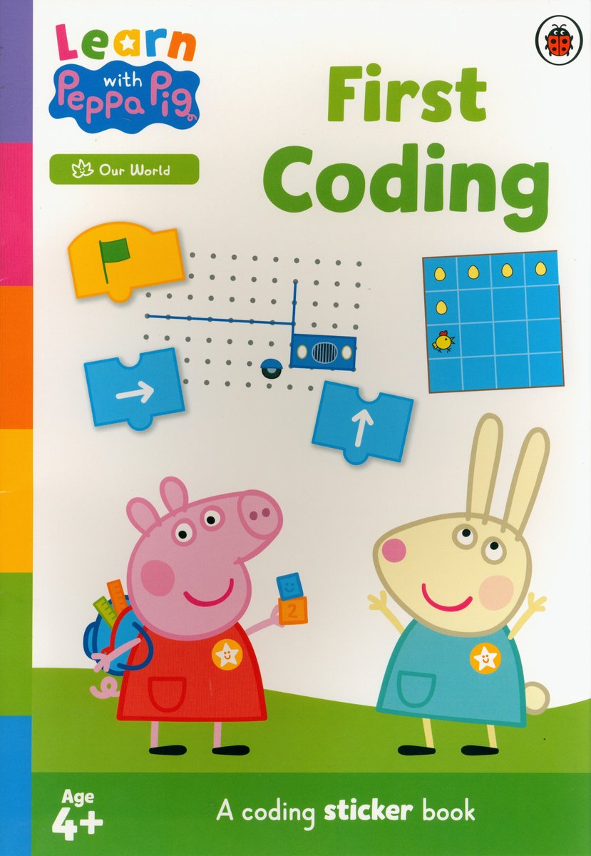 Learn with Peppa. First Coding sticker activity book - Opracowanie zbiorowe | Książka w Empik