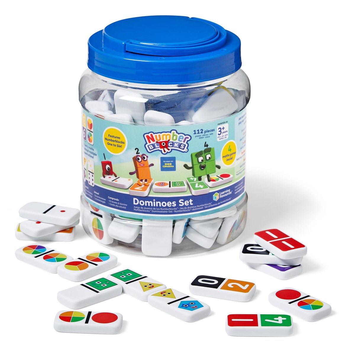 Learning Resources Domino Numberblocks – 112 Elementów, Nauka Liczb i ...