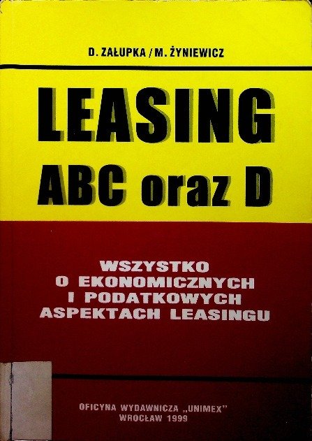 Leasing ABC oraz D - W opisie | Książka w Empik