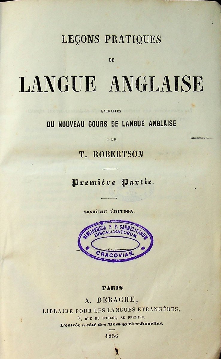 Lecons Pratiques de Langue Anglaise 1856 r - W opisie | Książka w Empik
