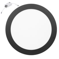 Led-647 /Led Panel Rund 18W Ww Schwarz Ac 220-240V - ECD Germany ...