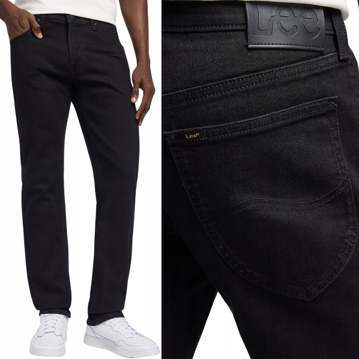 Lee DAREN Clean Black DżINS proste czarne męskie spodnie jeansowe W44 L34 - LEE | Moda Sklep ...