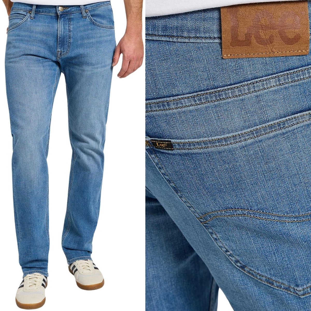 Lee DAREN Northern Indigo DżINS proste spodnie jeansowe na lato W31 L32 ...