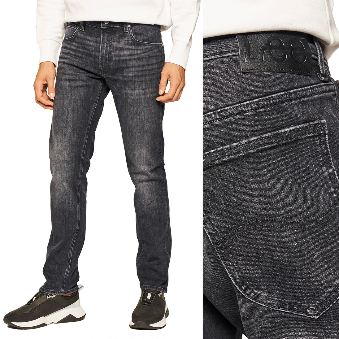 Lee Daren Zip Fly Cleanbudford Szare Jeans W32 L34 - LEE | Moda Sklep EMPIK.COM