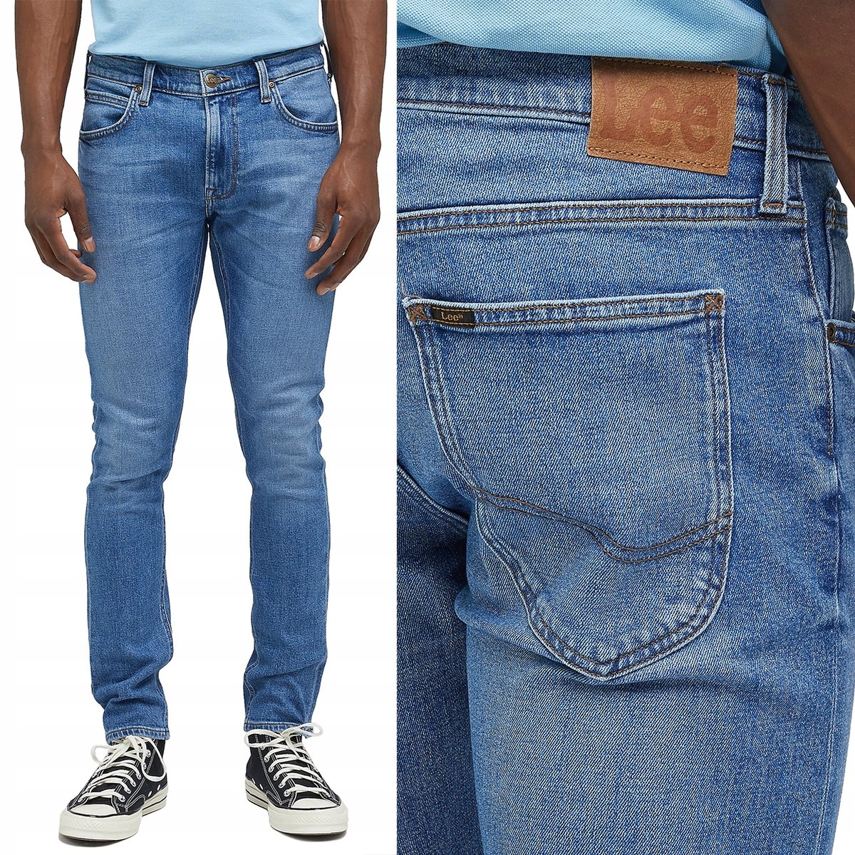 Lee LUKE SLIM Fade Out RURKI BLUE DżINS W38 L32 - LEE | Moda Sklep ...