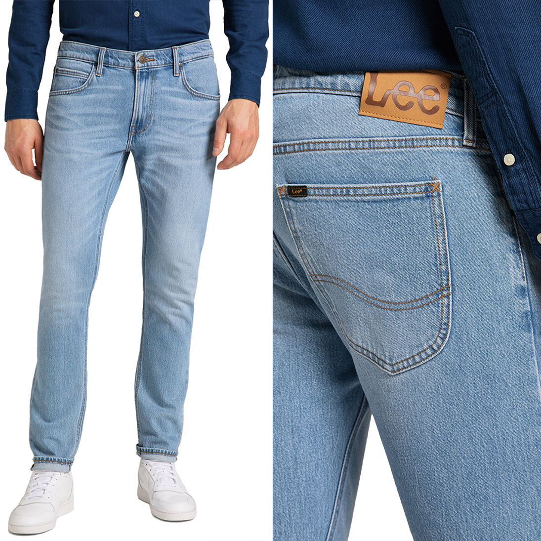 Lee Luke Slim Worn New Hill Błękitne Rurki W30 L32 - LEE | Moda Sklep ...