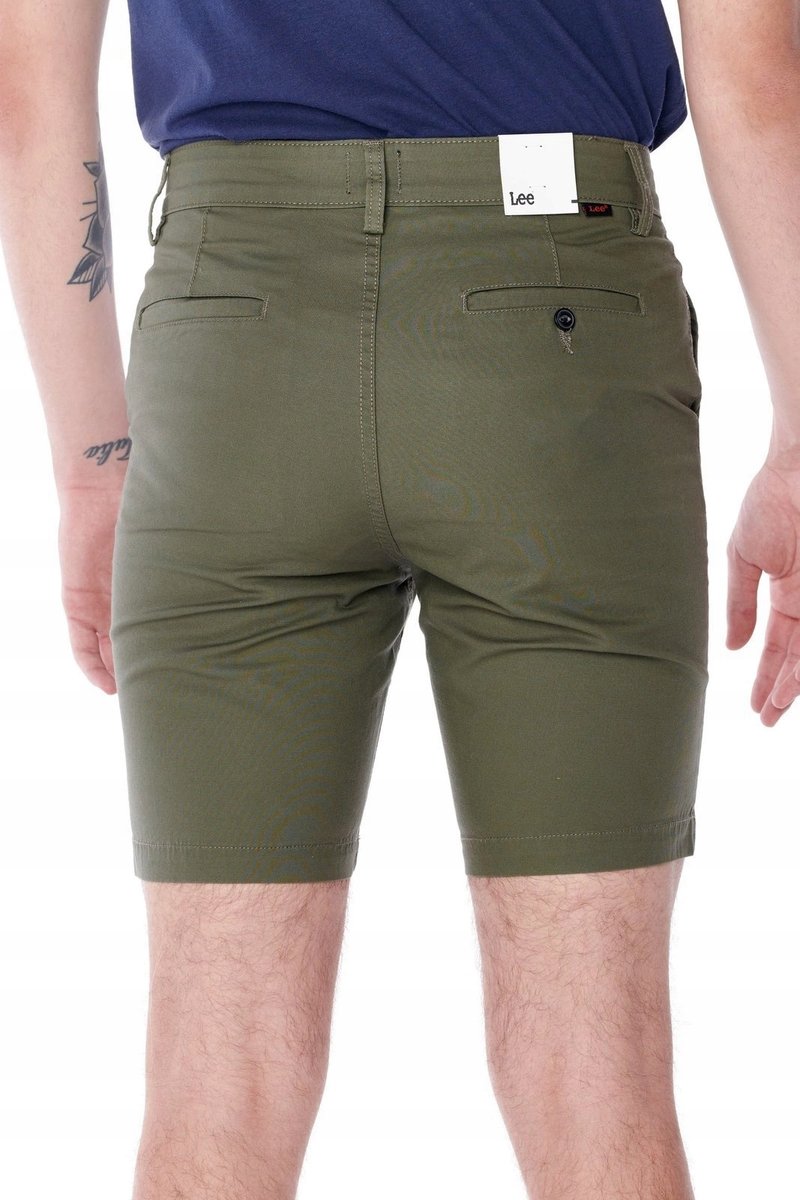 LEE SLIM CHINO SHORT IVY GREEN L73HHI06 W28 - LEE | Moda Sklep EMPIK.COM