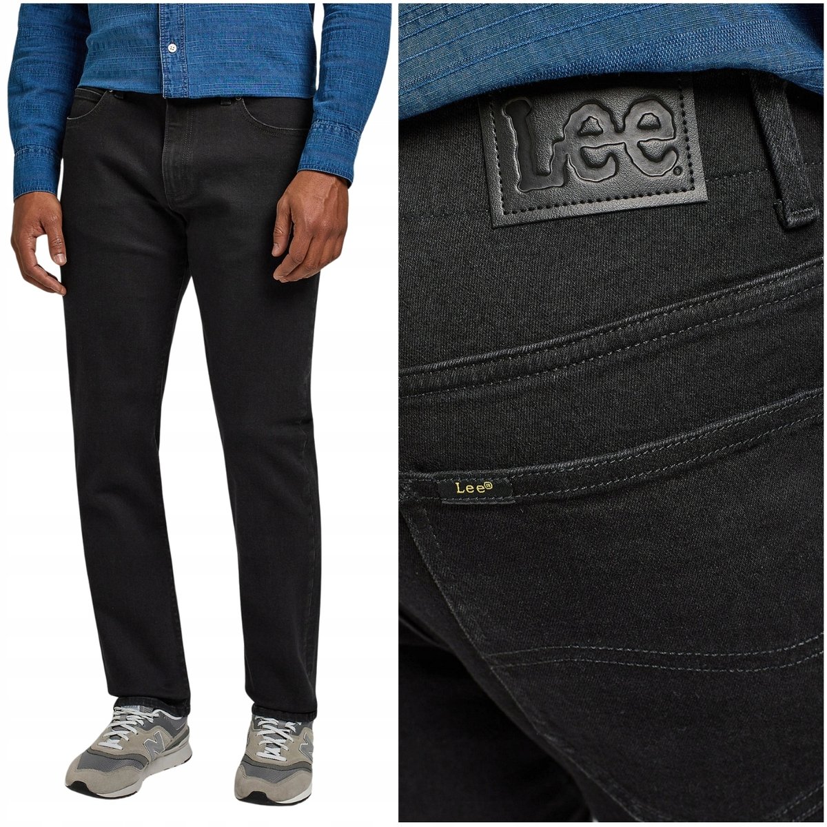Lee STRAIGHT FIT Extreme Motion wygodne proste spodnie jeansowe W46 L32 ...