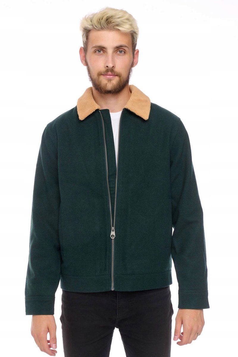 LEE WOOL JACKET DK BOTTLE GREEN L87SCSBB xl - LEE | Moda Sklep EMPIK.COM