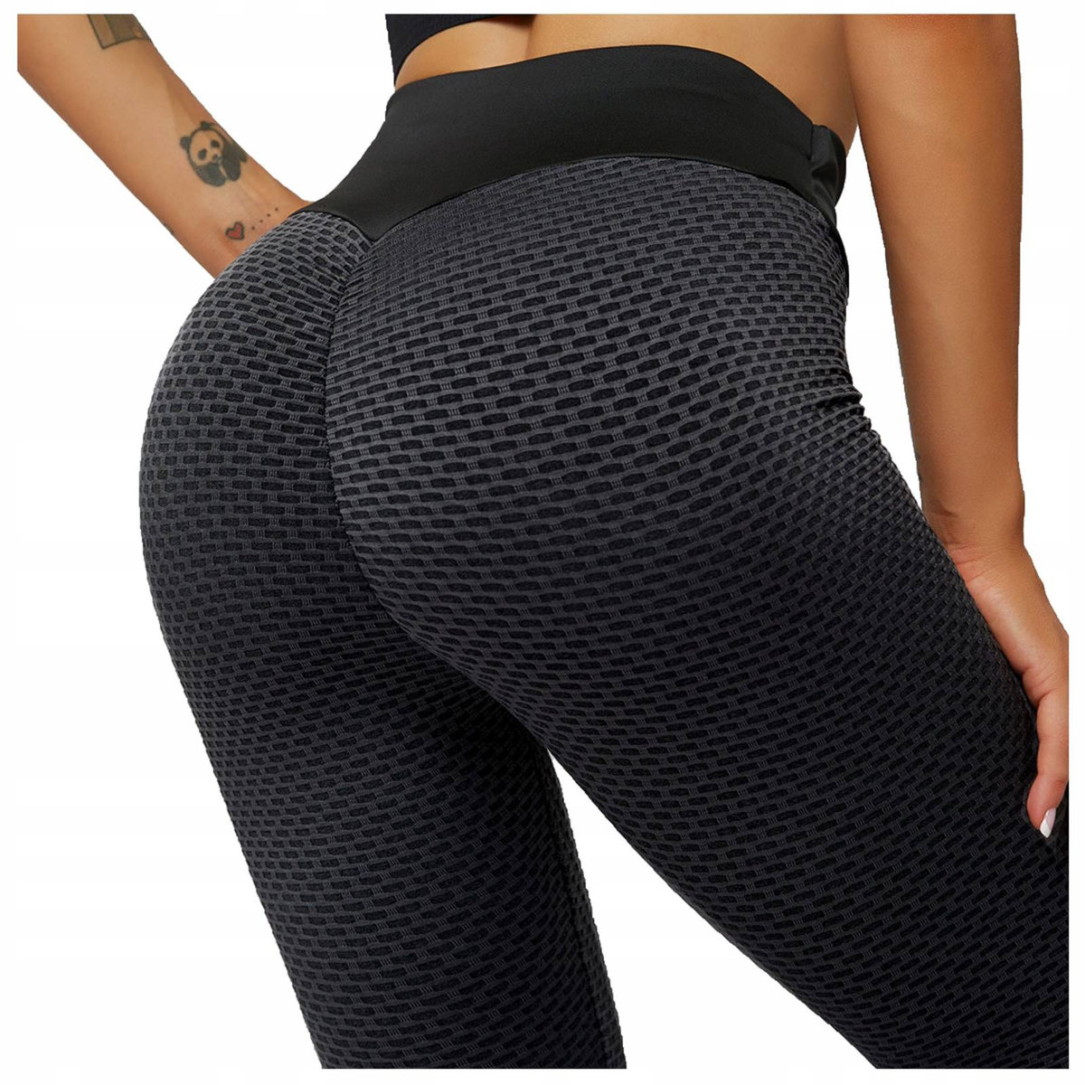 Legginsy sportowe push up wysoki stan karbowane -S - Luvu | Sport Sklep ...