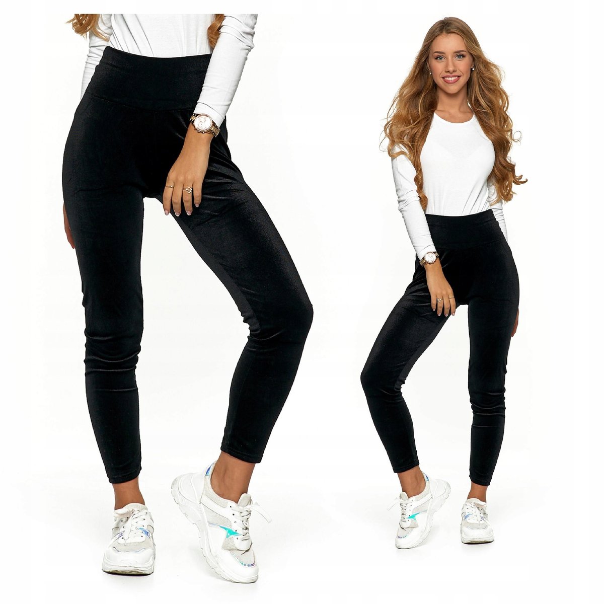 Legginsy Welurowe Damskie Getry Wysoki Stan L/XL MORAJ - Moraj | Moda ...