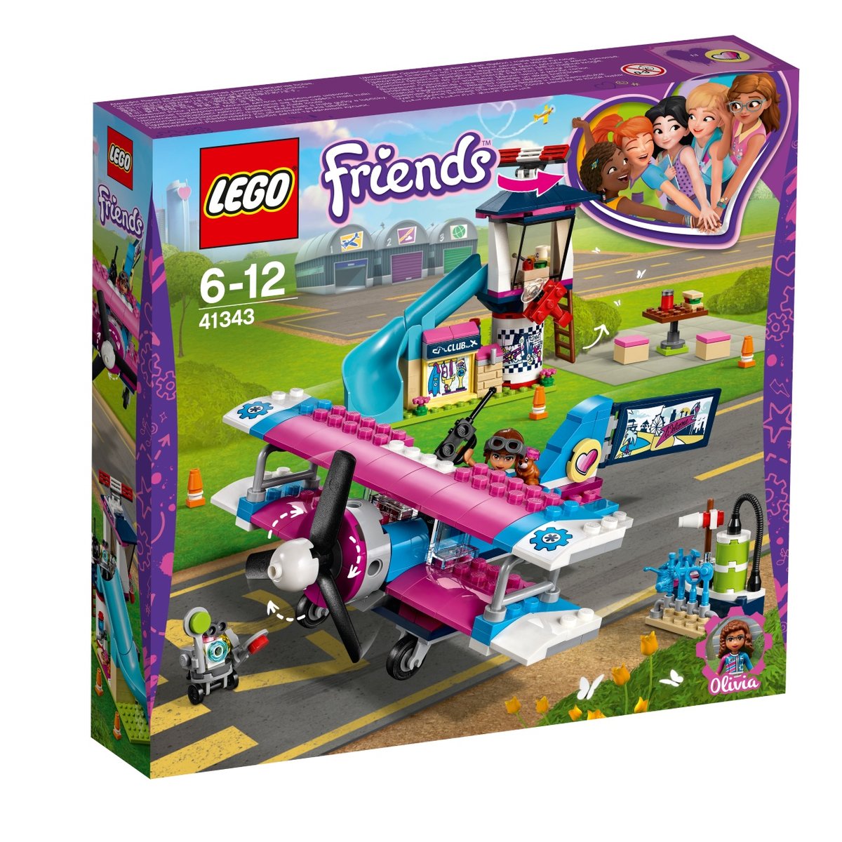 LEGO 41343 Friends, Lot samolotem nad miastem Heartlake - LEGO | Sklep ...