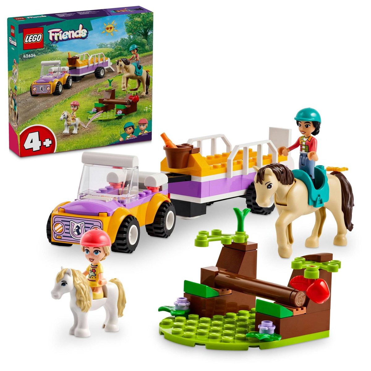 LEGO 42634 Friends, Przyczepka dla koni i kucyka - LEGO | Sklep EMPIK.COM