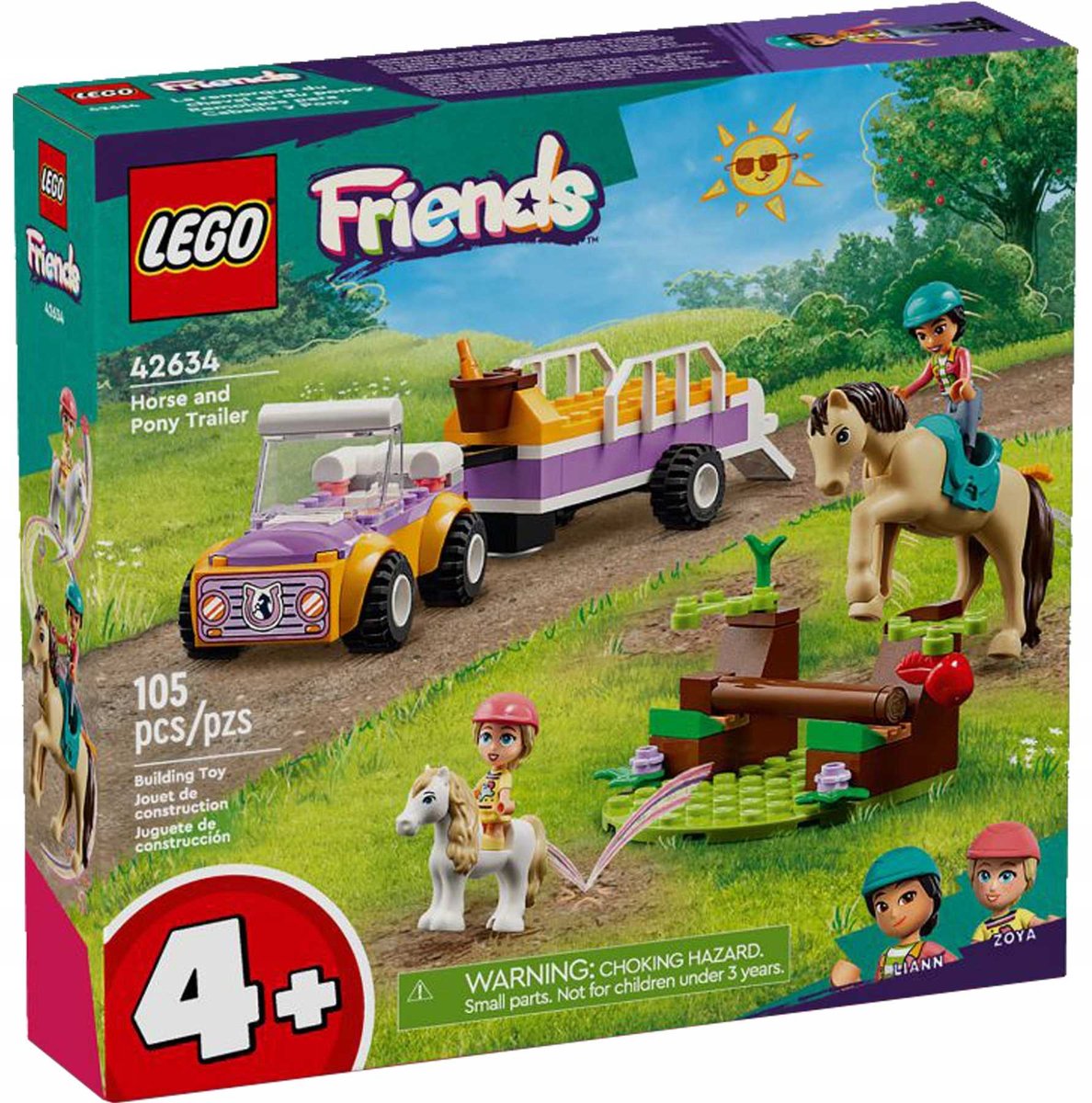 LEGO 42634 Friends, Przyczepka dla koni i kucyka - LEGO | Sklep EMPIK.COM