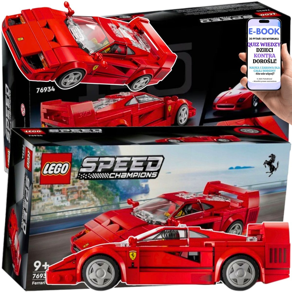 LEGO 76934 Ferrari F40 – SUPERAUTO DO ZBUDOWANIA • NAJLEPSZY PREZENT ...